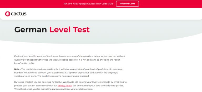 12 تا از بهترین وب سایت های تعیین سطح زبان آلمانی